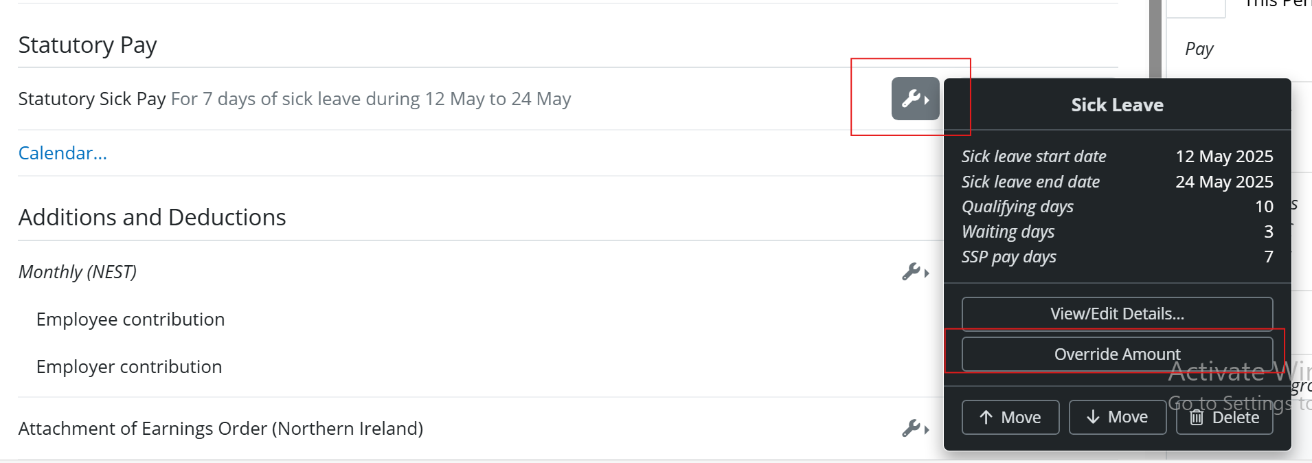 Manual Adjustments of statutory Pay – BrightPay UK
