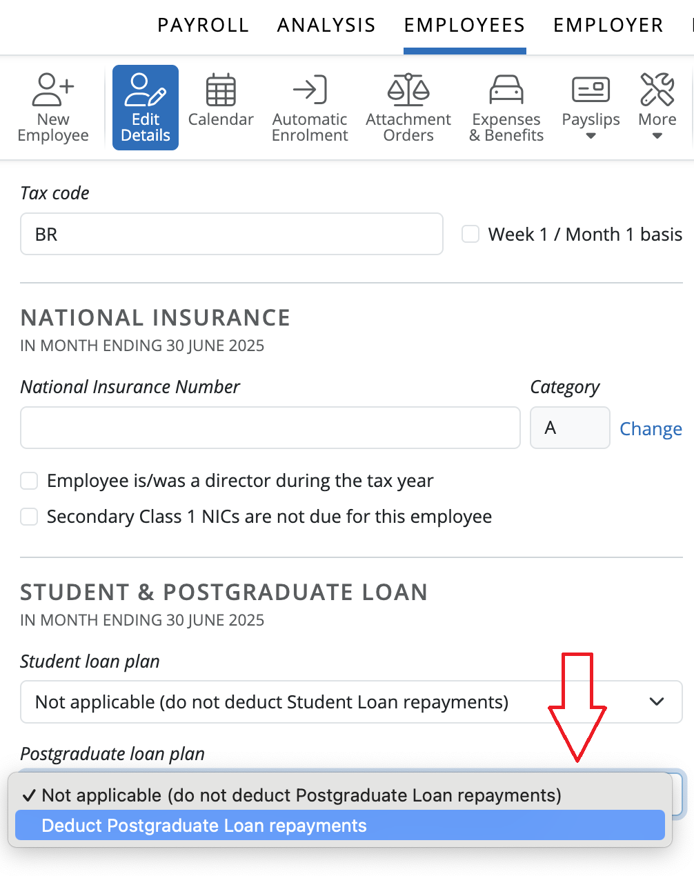 Postgraduate Loan Deductions – BrightPay UK
