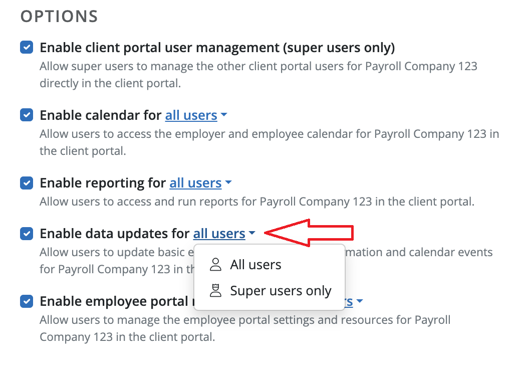 Brightpay Cloud - Options for Users on the Client Portal – BrightPay UK