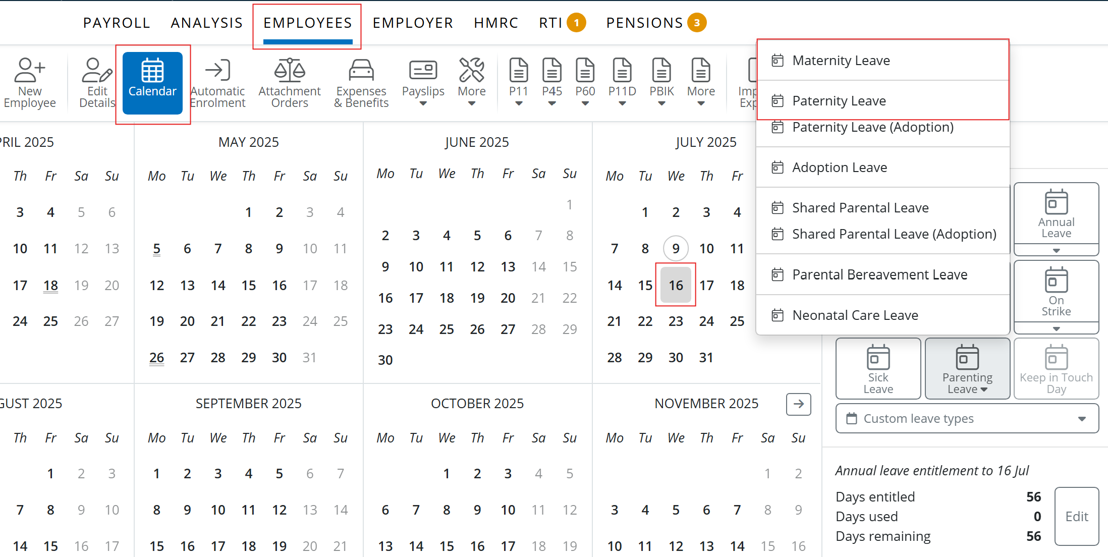 Maternity and Paternity Leave Management – BrightPay UK