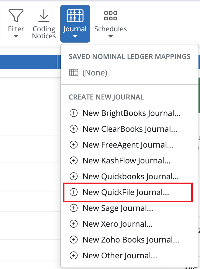 QuickFile Journal – BrightPay UK
