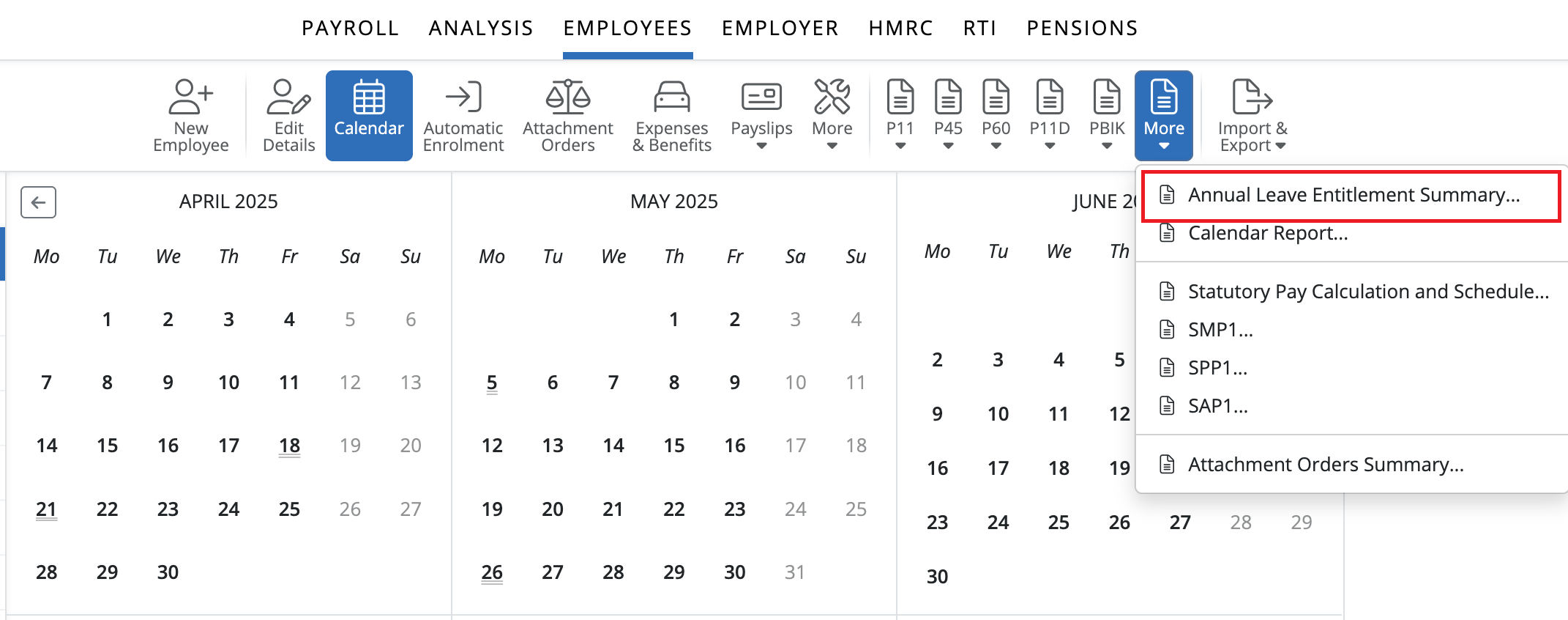 Annual Leave Entitlement Methods in BrightPay – BrightPay UK