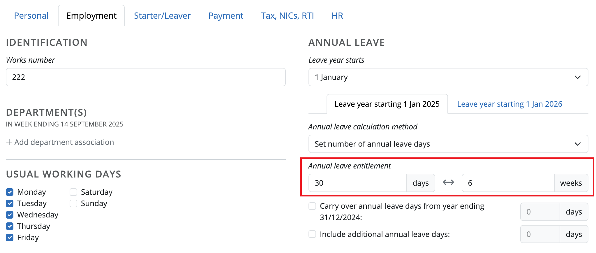 Recording an Employee's Annual Leave – BrightPay UK
